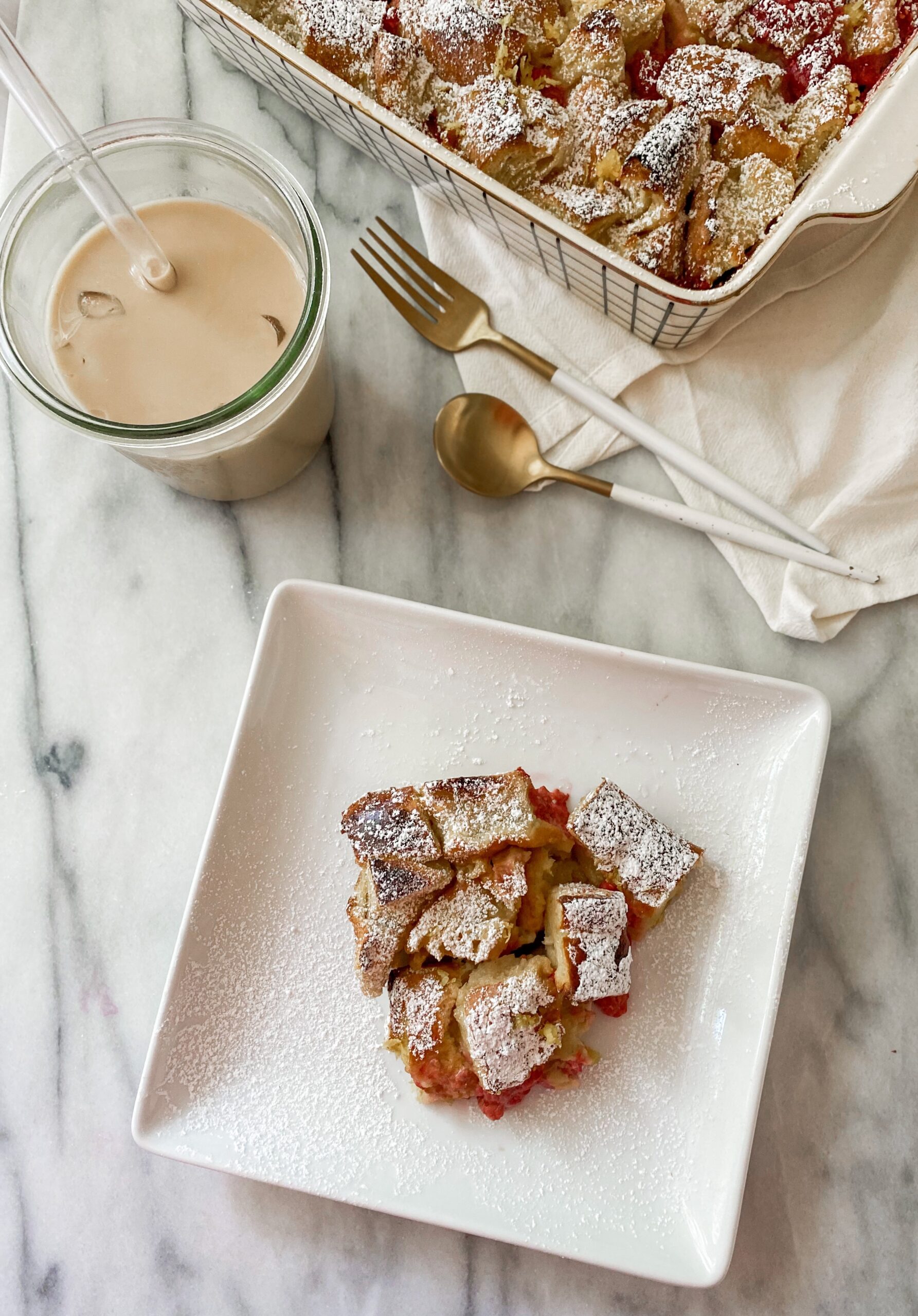Raspberry-Lemon Breakfast Strata - Rachel Dodge