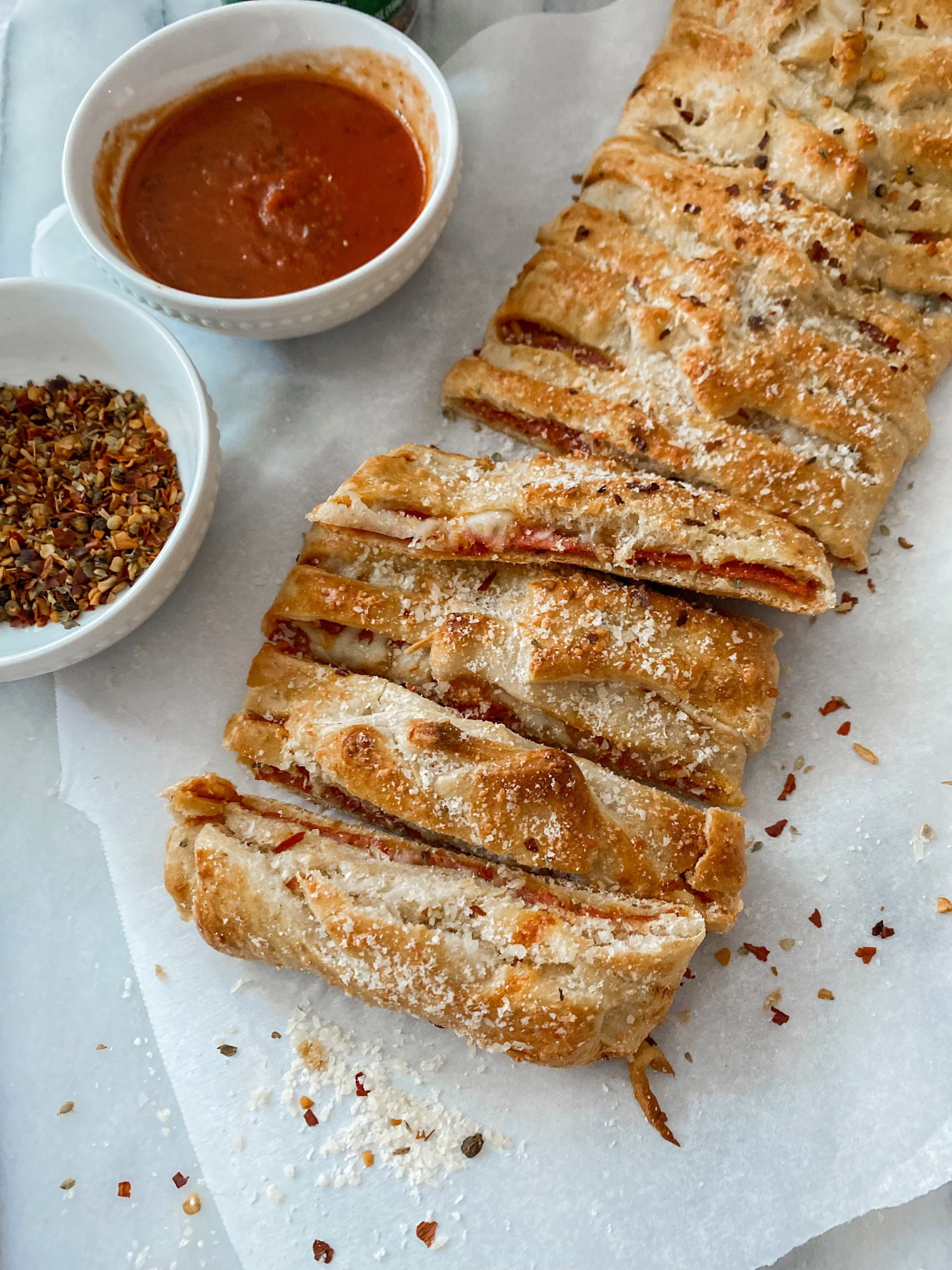 Make a Simple Braided Crescent Calzone - Rachel Dodge