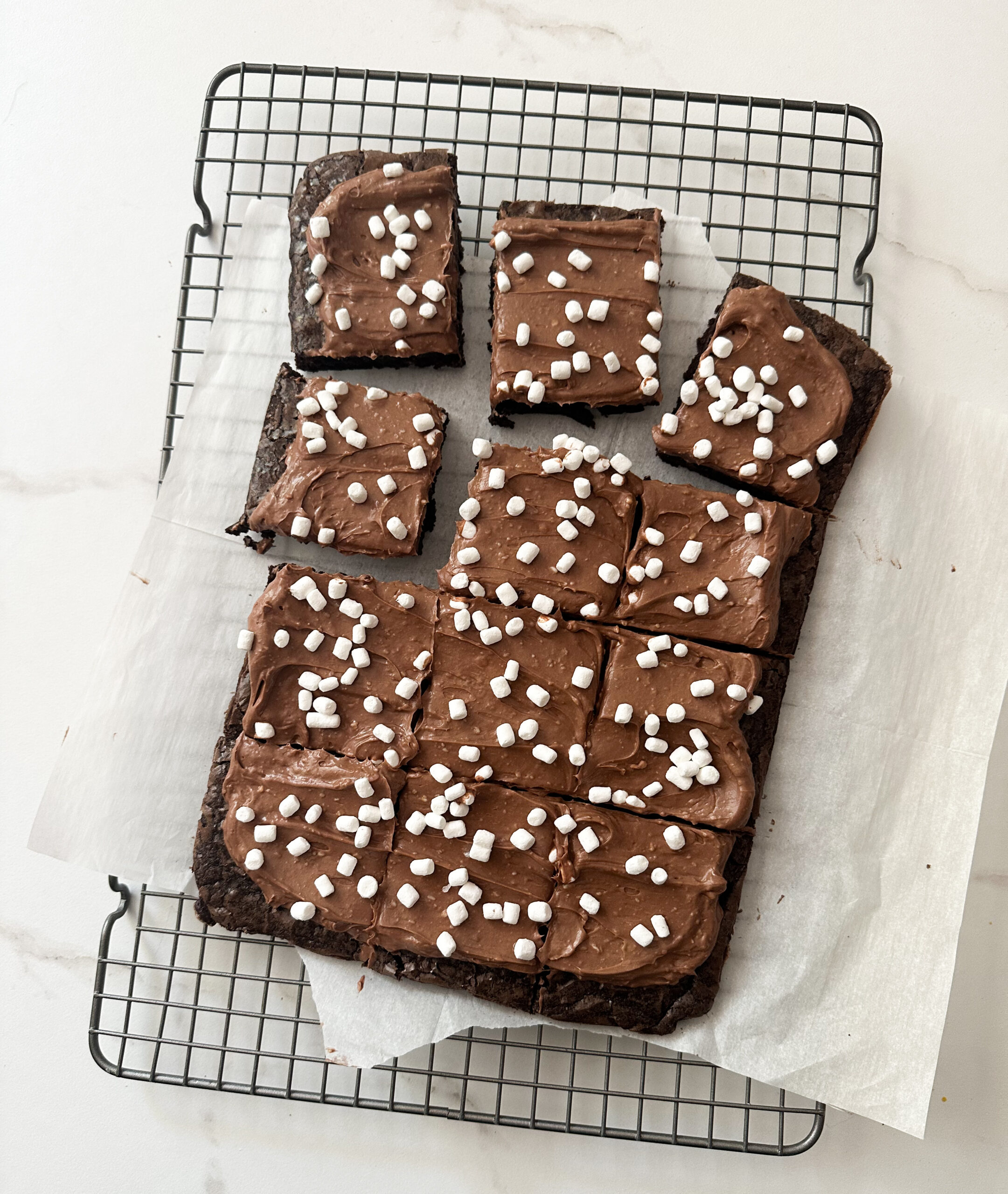 Festive Frozen Hot Chocolate Brownies Recipe - Rachel Dodge